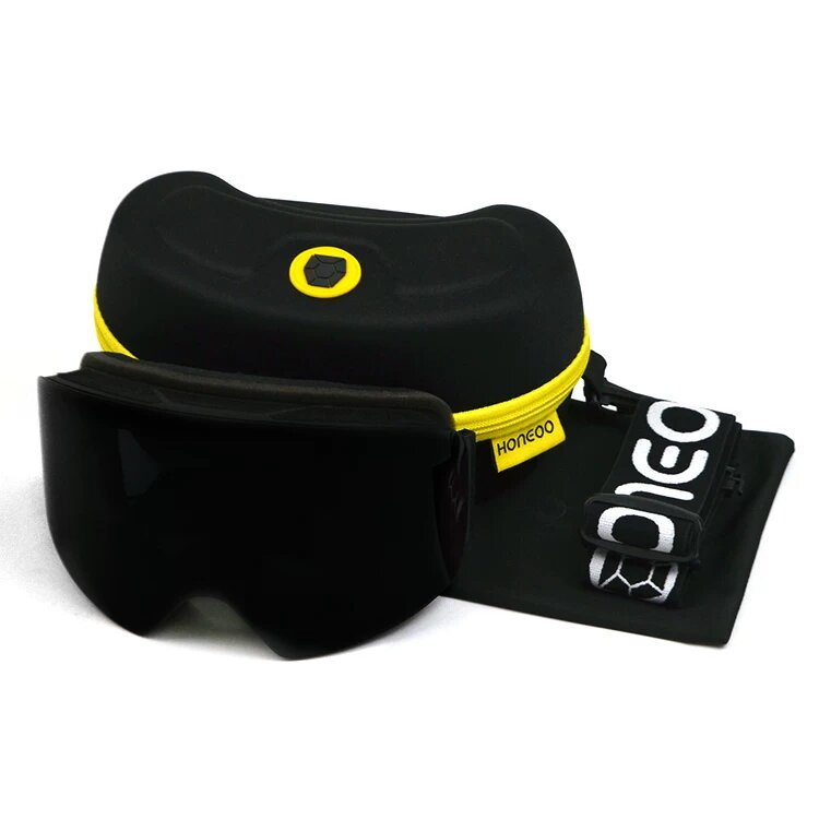 Безрамные большие цилиндрические лыжные очки для мужчин и женщин, сноубордические очки, очки с диоптриями, защита от