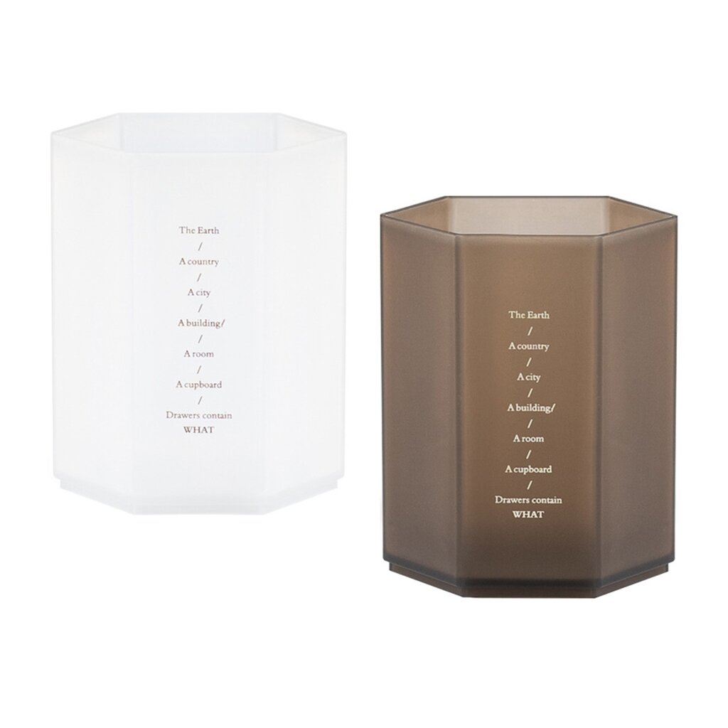 2x Шестиугольный Держатель Ручки Органайзеры Для Хранения Карандашей Настольные Органайзеры Коробка Для Хранения Кистей Для Макияжа Большой Емкости Чашки Для Ручек