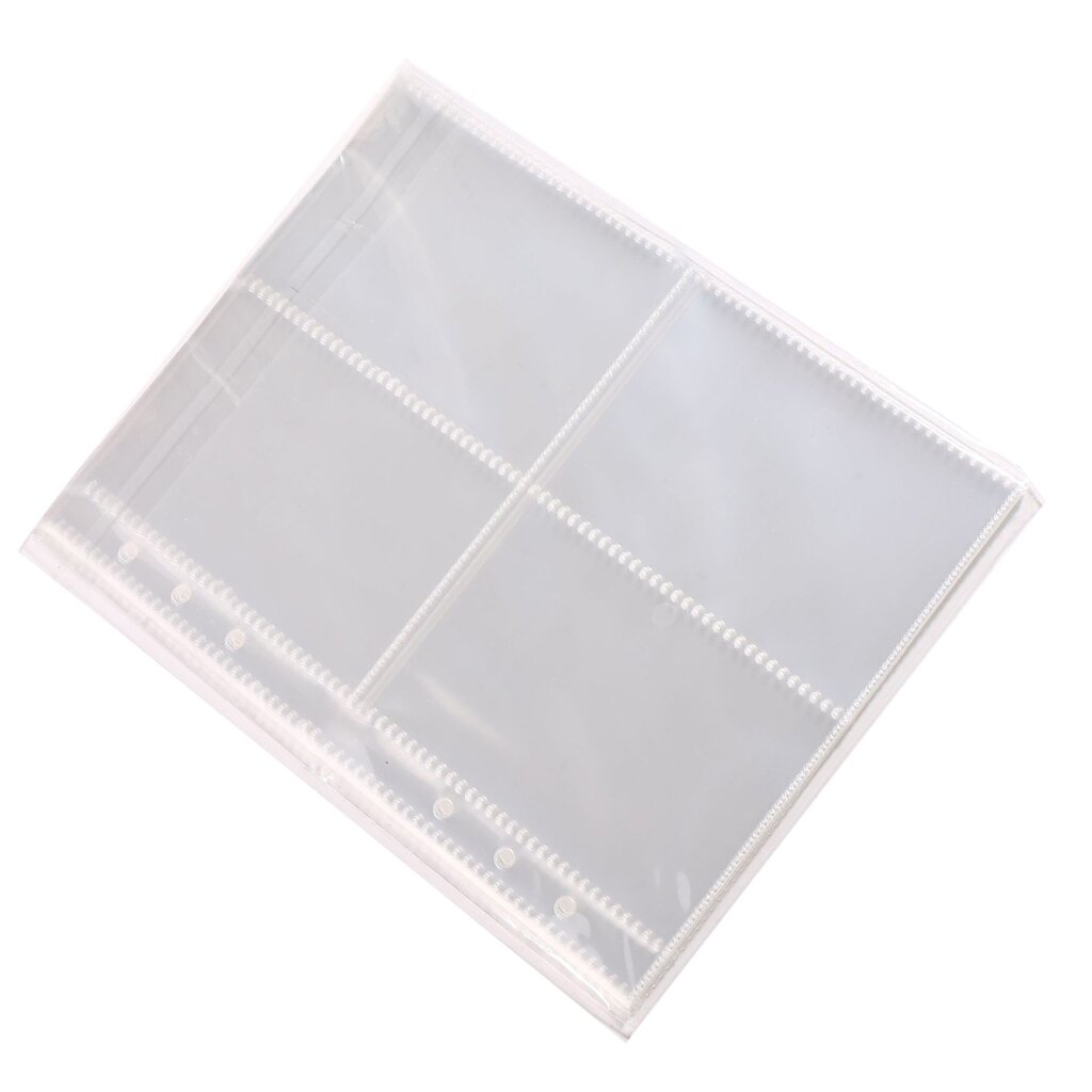 Плюшевый Переплет Для Фотокарточек Многоразовый Альбом Для Переплета Фотографий с 6 Отверстиями Прозрачный Рукав Для Фотографий