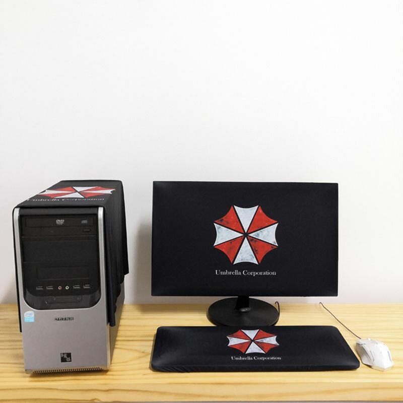 Новый чехол для настольного компьютера, чехол для монитора, ткань для изогнутого экрана, универсальный современный простой трехкомпонентный набор