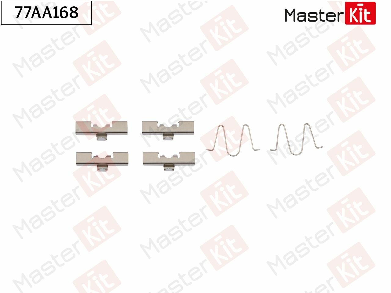 Комплект установочный тормозных колодок Mazda 323 C IVBG 89-00Suzuki Baleno EG 95-09 MasterKit 77AA168