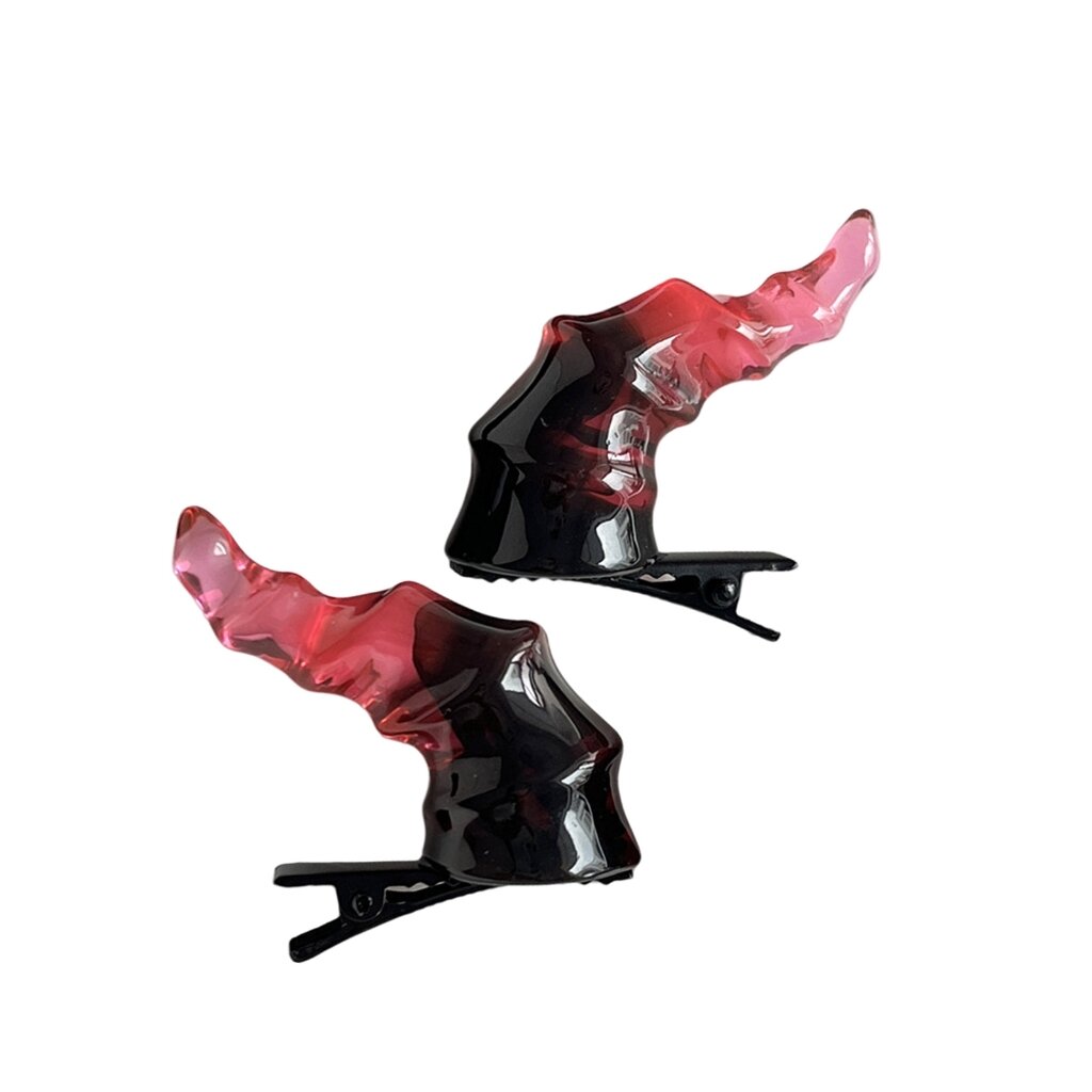 Заколка Для волос "Дьявольские Рога"-Красная