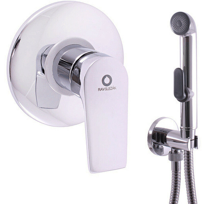 Гигиенический душ со смесителем Rav Slezak Colorado CO142 Хром латунь на стену