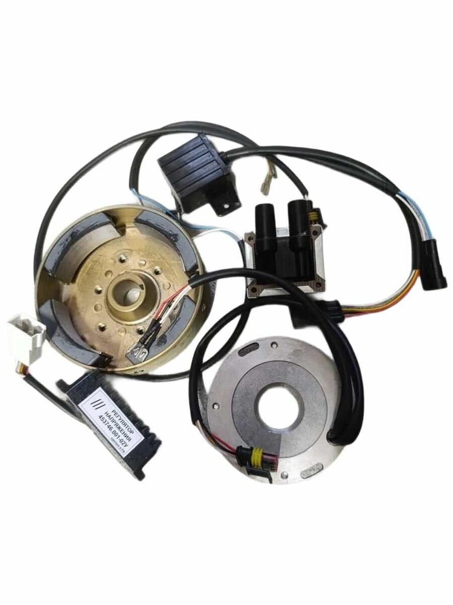 Комплект зажигания снегохода Буран (евро) фишки Рыбинск. Маховик М2У.