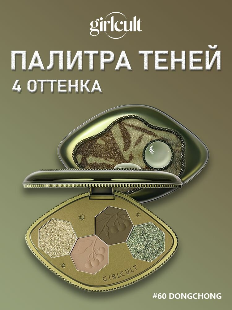 Палитра теней для век GIRLCULT Compendium of Materia Medica Series - #60 DongChong