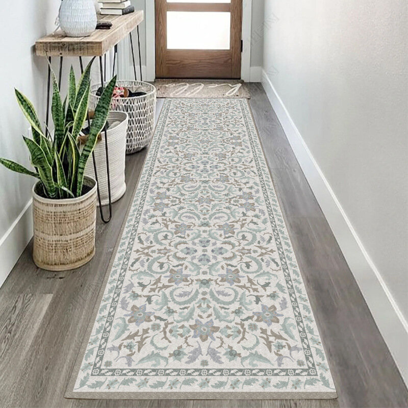 Ковер для коридора отеля, длинный коврик для входа, полосатый коврик в скандинавском стиле, полное покрытие, противоскользящий коврик для лестницы