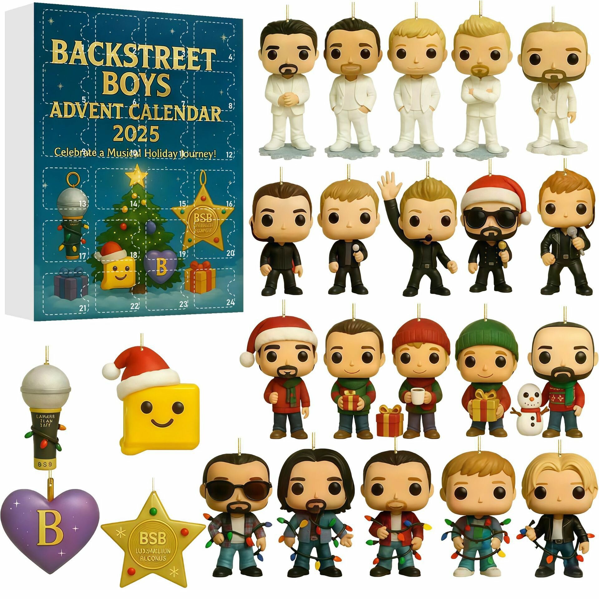 Календарь обратного отсчета, слепая коробка, Stranger Things, The Walking Dead, шоколадная фабрика, подвеска для рождественской елки