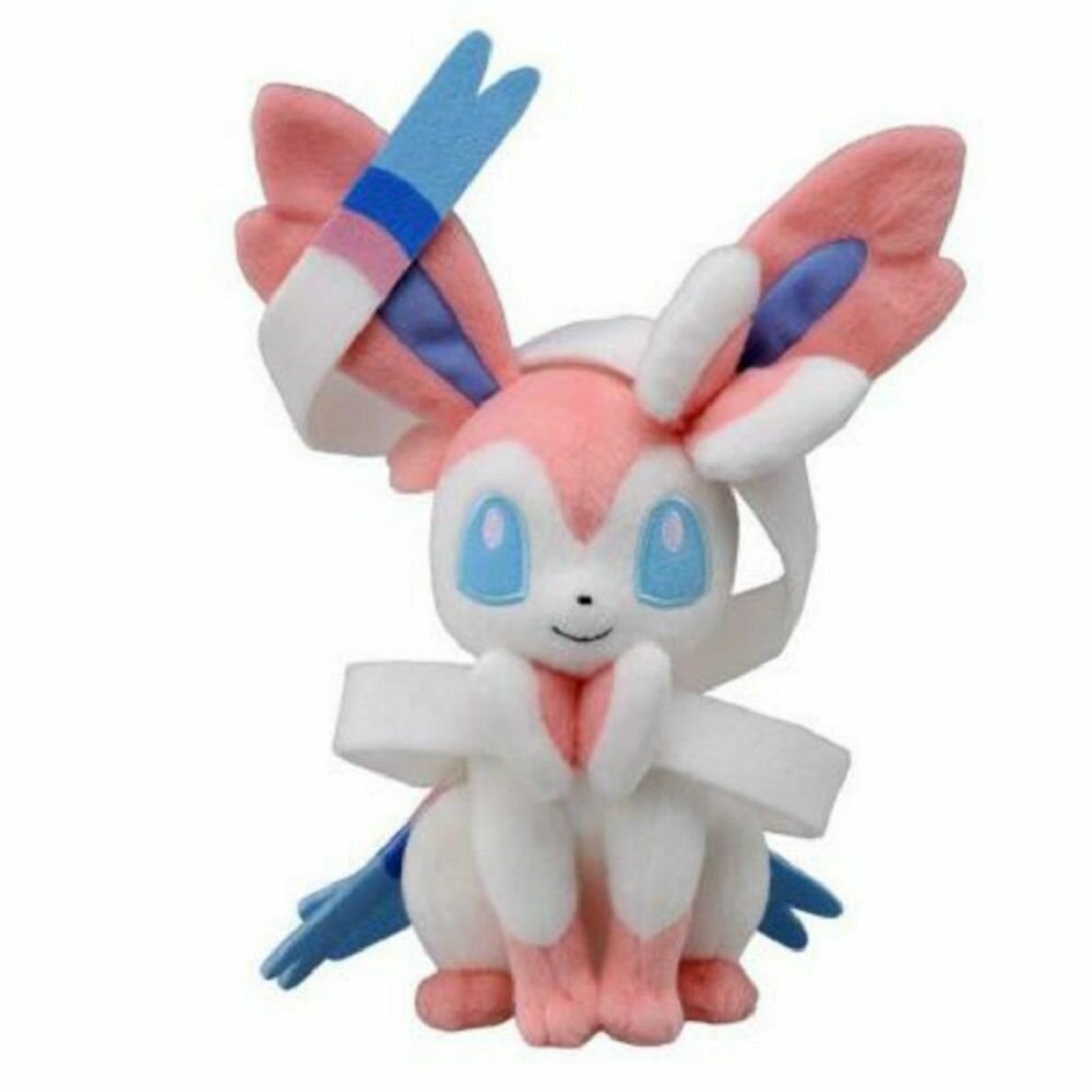 Плюшевая игрушка Sylveon Pokemon, высотой 8 дюймов, в виде Куклы Flareon Jolteon Espeon Toy Glaceon Umbreon.