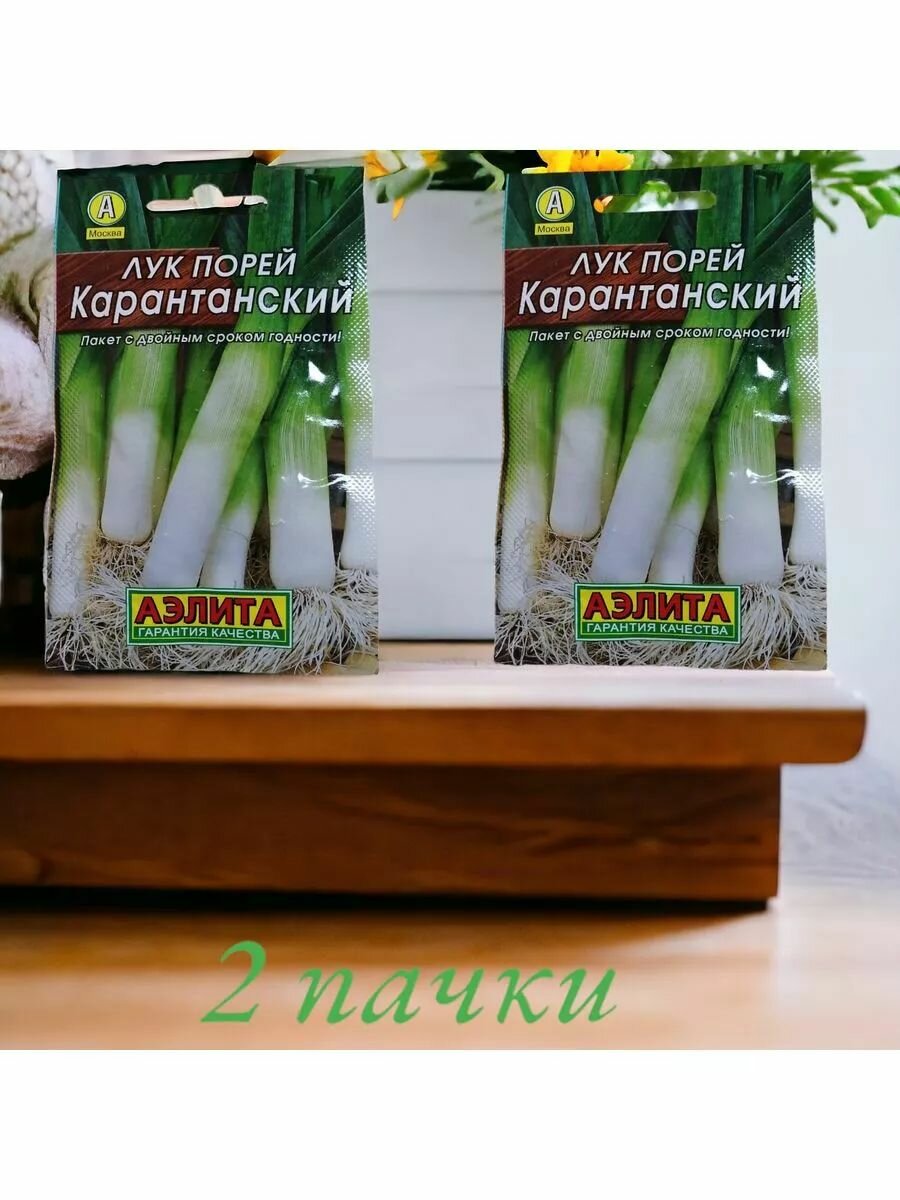 Лук порей Карантанский цв. п 1г лидер (комплект из 2 пачек) Аэлита