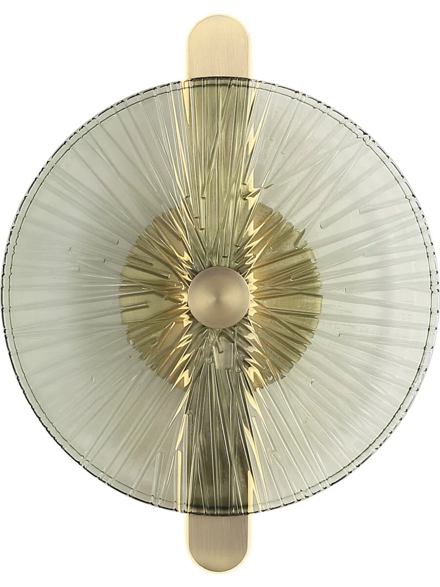 Настенный светильник newrgy lighting 7055MB-200BSP/CL, матовое золото, прозрачный, цоколь LED, 8 Вт, свет теплый белый, 3000К, для гостиной