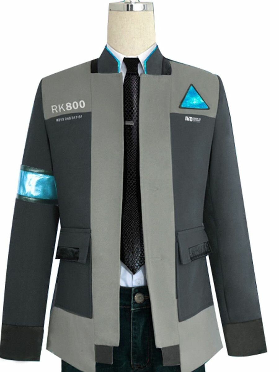 Премиум костюм для косплея Коннора RK800 из Detroit: Become Human, куртка для полного погружения в роль, только куртка - L