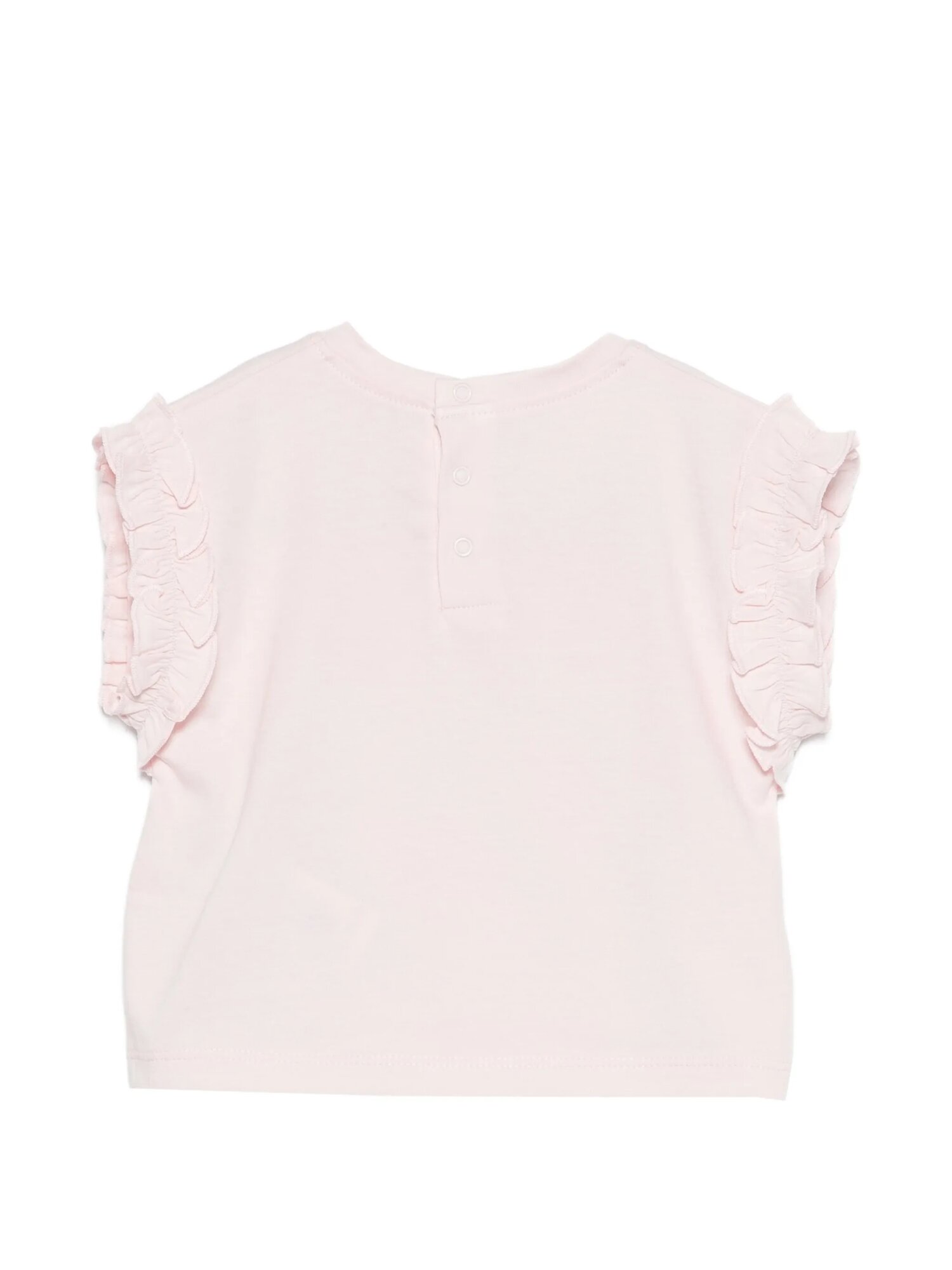 Футболка BILLIEBLUSH Ruffled graphic T-shirt, размер 86, coral pink — фото 1