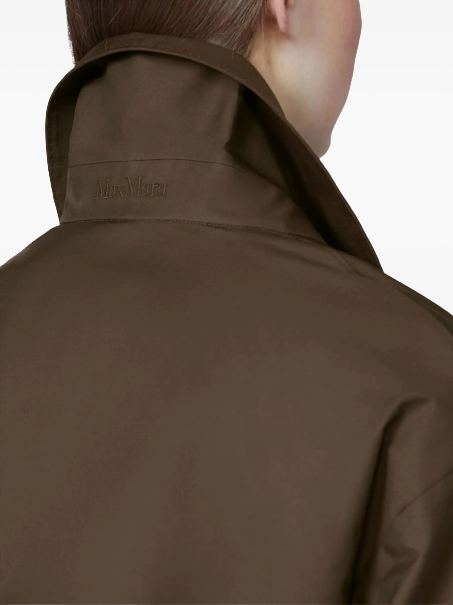 Куртка Max Mara Belted cotton jacket, размер 42, brown — фото 1
