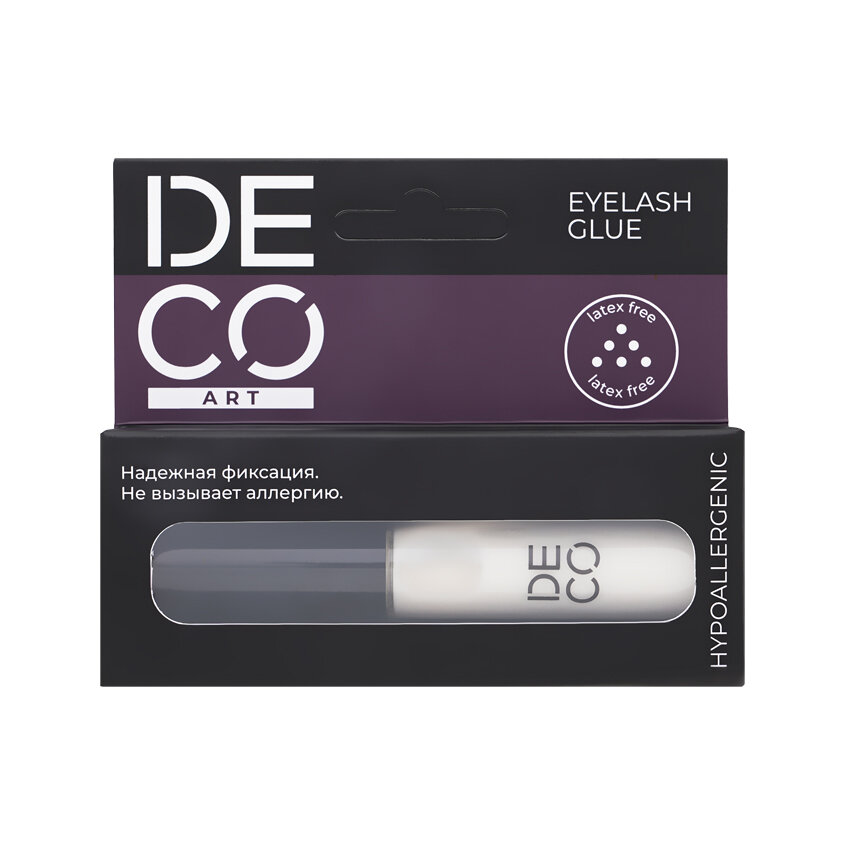 Клей для ресниц и пучков DECO. ART гипоаллергенный (на латексной основе) 5 мл