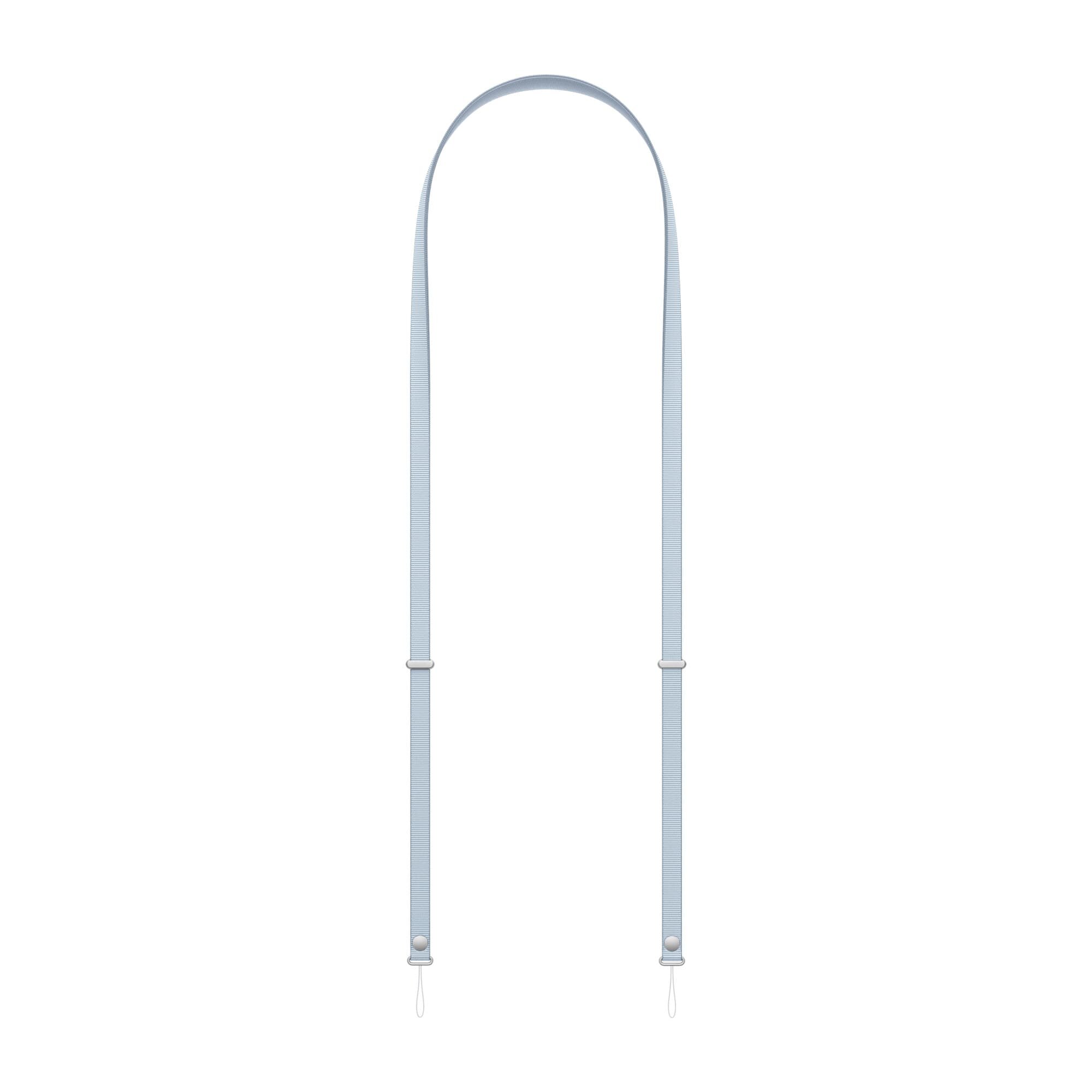 Ремешок Crossbody Strap 1:1 Light blue, 108 см - 208 см, металл, переработанный полиэстер