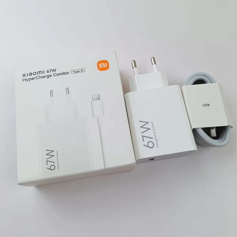 Xiaomi Original 67W Turbo Fast Charger EU Plug 6A Тип C Кабель для Mi 11 12 Pro Mix Fold Poco X3 GT X4 Pro 5G Redmi Note 11 Pro