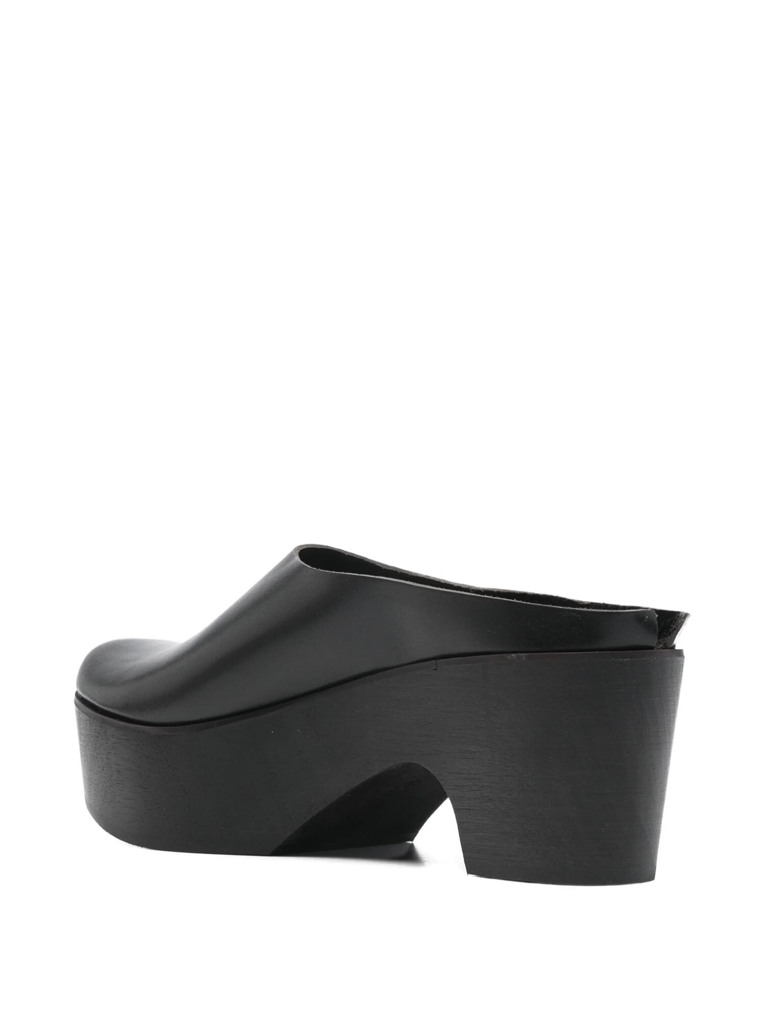 Мюли Daniela Gregis Leather mules, размер 39, black/black — фото 1