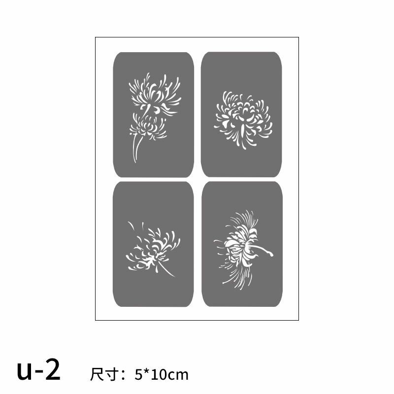 Трафарет для татуировки Bianhua, полуперманентный татуировочный сок, хна, спрей для татуировки, маленький размер для ключицы и руки