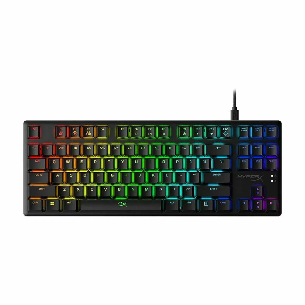 HyperX Игровая клавиатура проводная Alloy Origins Core Red Switch, (HyperX Red), Английская раскладка, черный