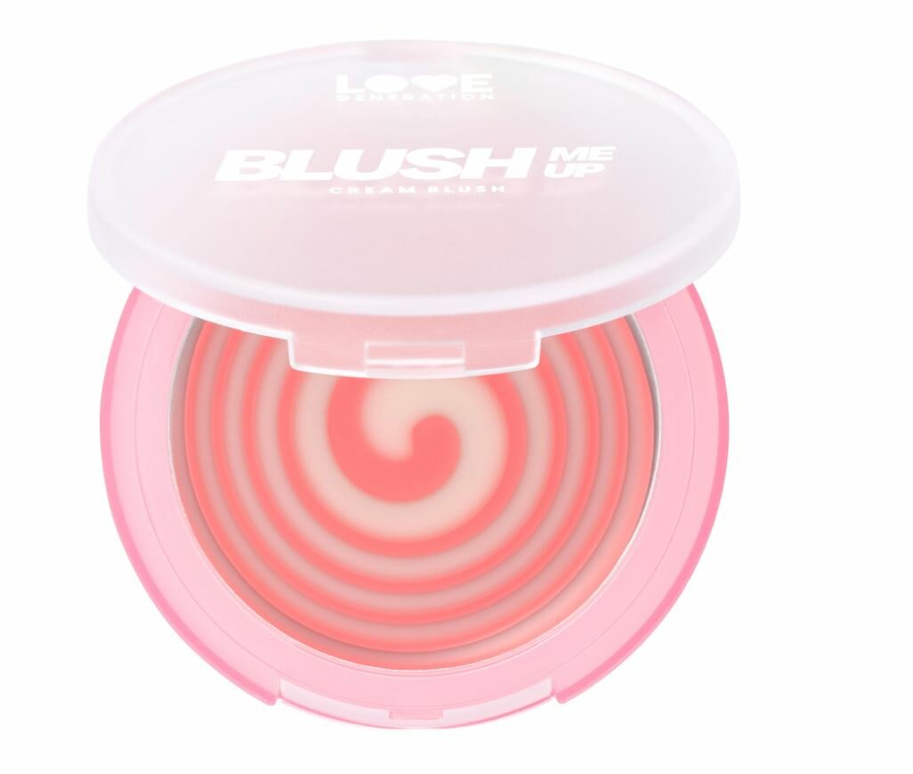 Румяна Love Generation кремовые для лица Creamy Blush Blush Me Up, тон 02 Cheek flick - нежно-розовый, 2.7 гр