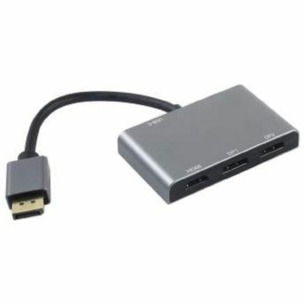 Orient переходник C803, Кабель - адаптер разветвитель DisplayPort v1.4 - > HDMI 2DP, 8K@60Hz 1 порт 4K@60Hz 2 порта , поддержка MST, порт USB - C для доп. питания, кабель питания в комплекте 33342