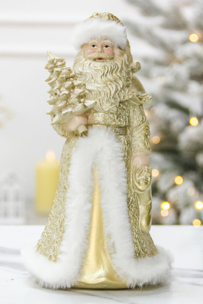 Декоративная фигура санта В шубе С опушкой, 23 см, Due Esse Christmas XNA22015782