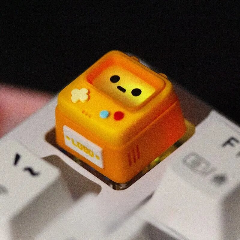 Кейкапы для механической клавиатуры Колпачки Artisan Keycap "Ретро Консоль": 1U клавиша ESC, смола, подсветка, ручная работа, для MX Switch