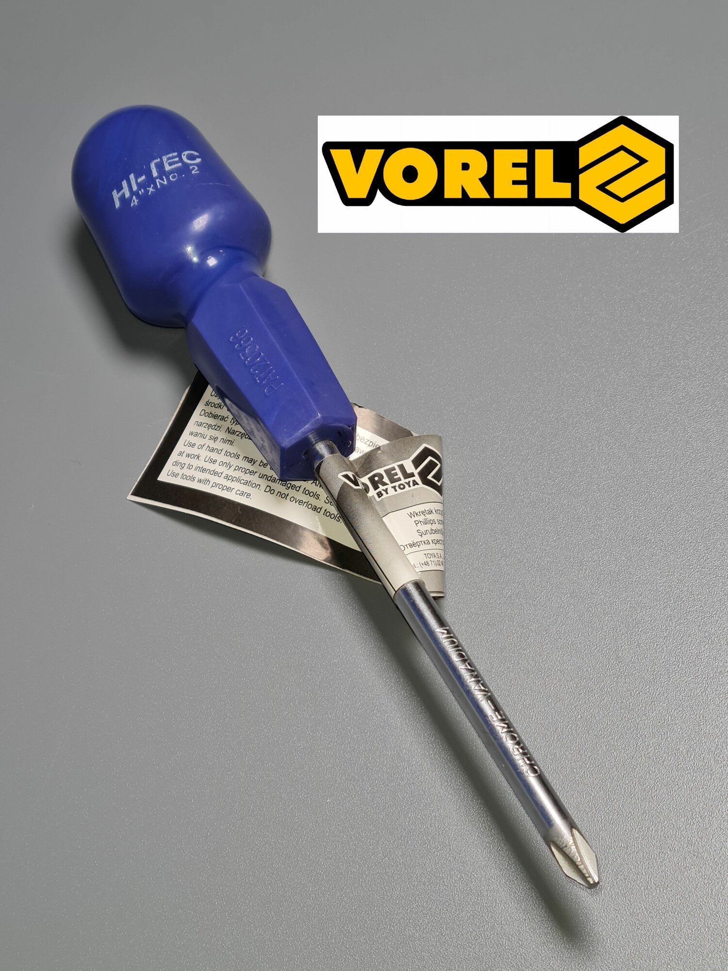 Крестовая отвертка Vorel Hi-Tec ph2x100mm арт.61300