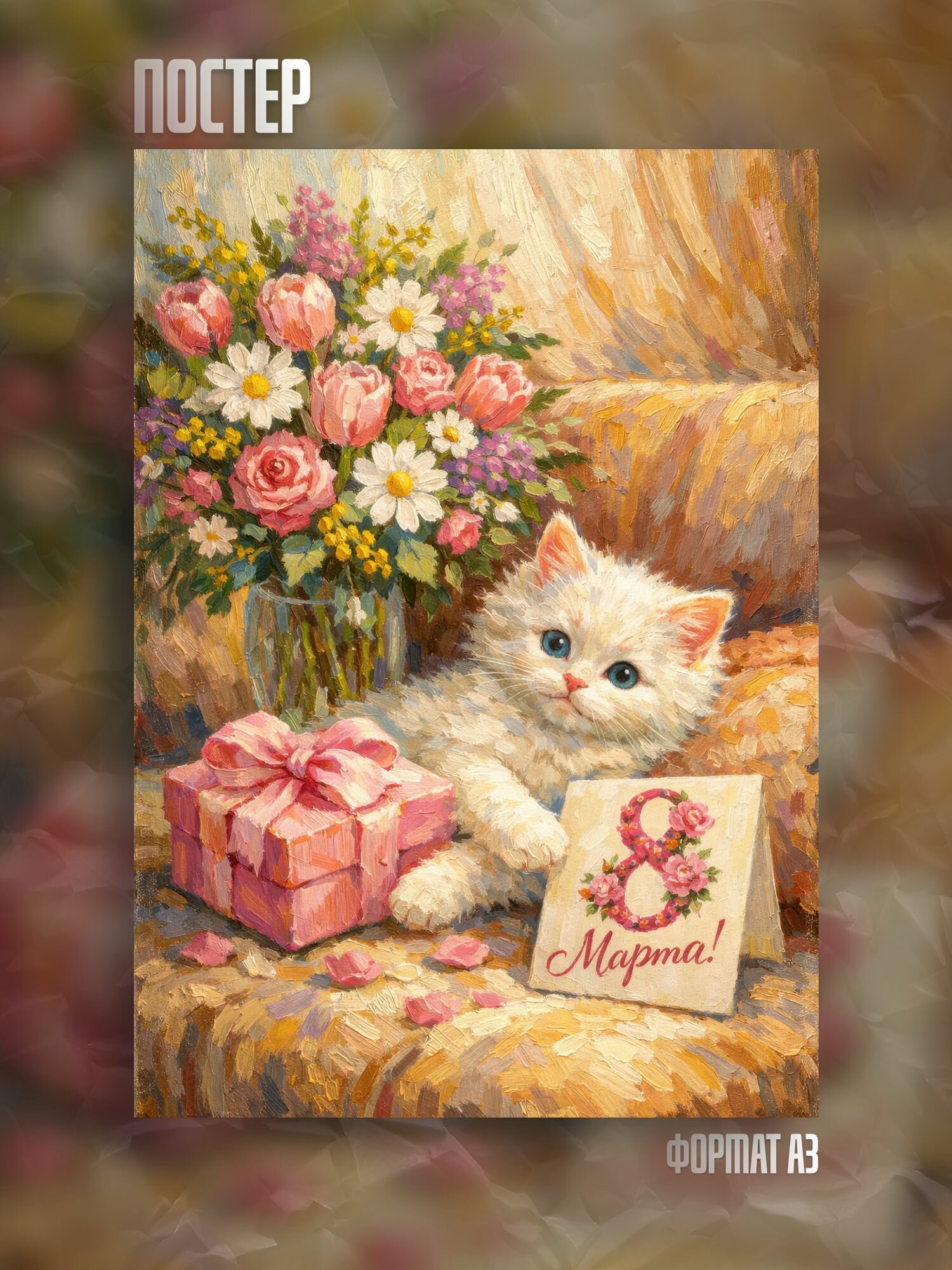 Плакат 8 марта