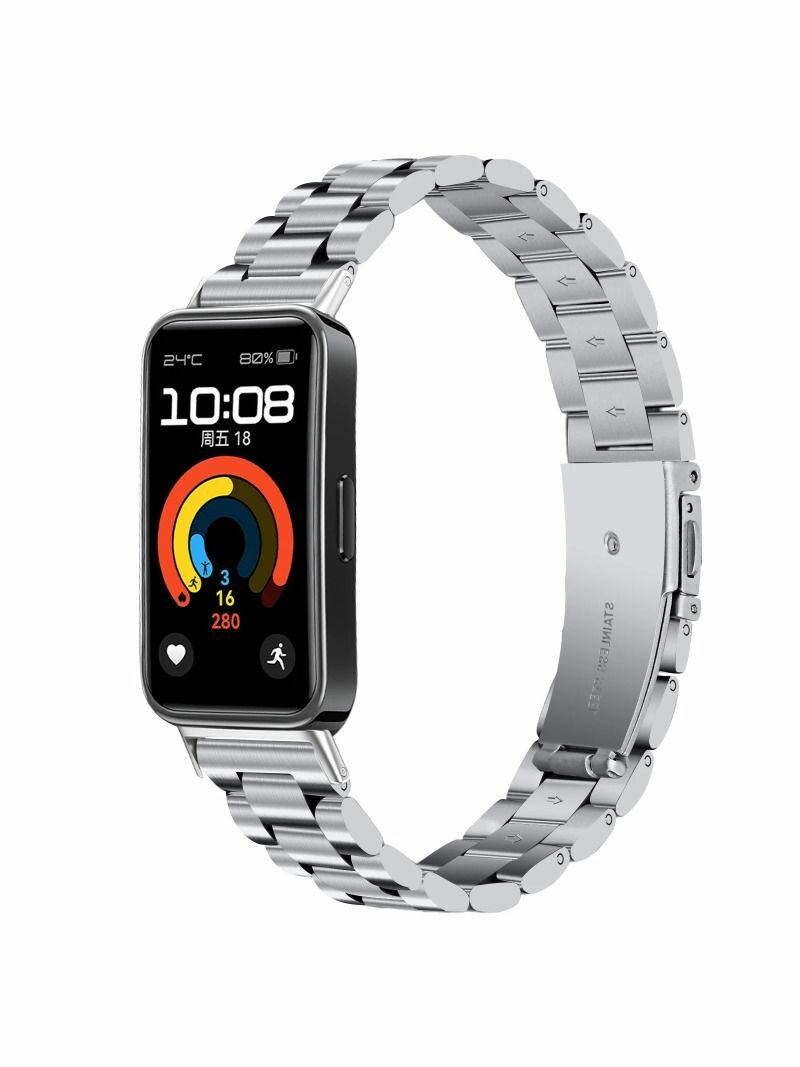 Стальной ремень для Huawei Band 11/11 Pro, прочный и стильный