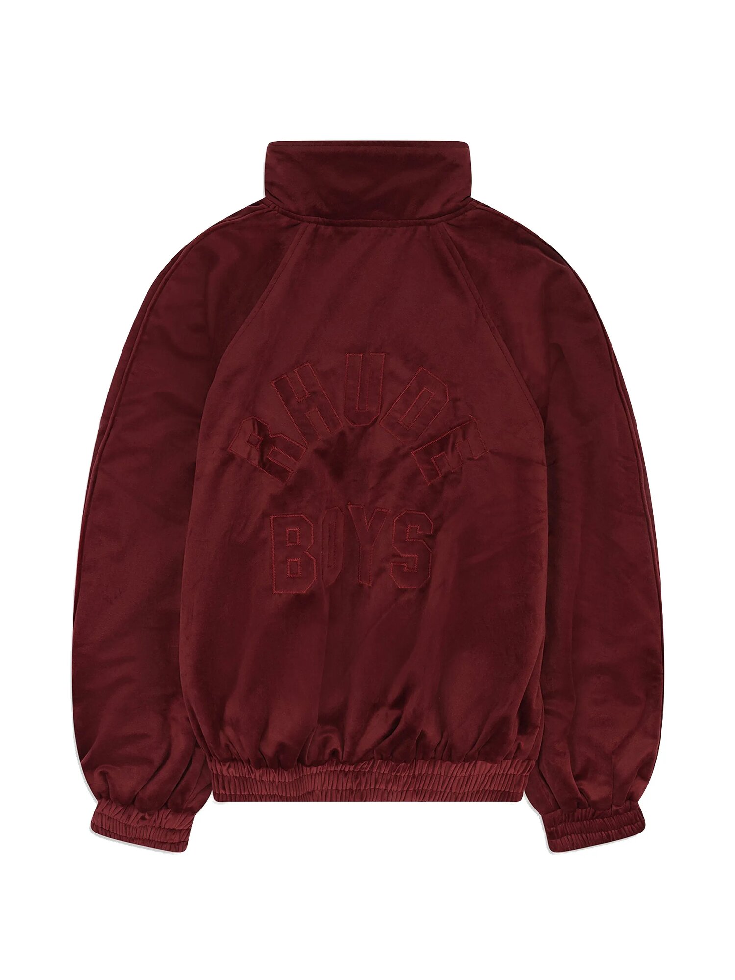 Куртка Rhude Zip-up velvet track jacket, размер 50, red — фото 1