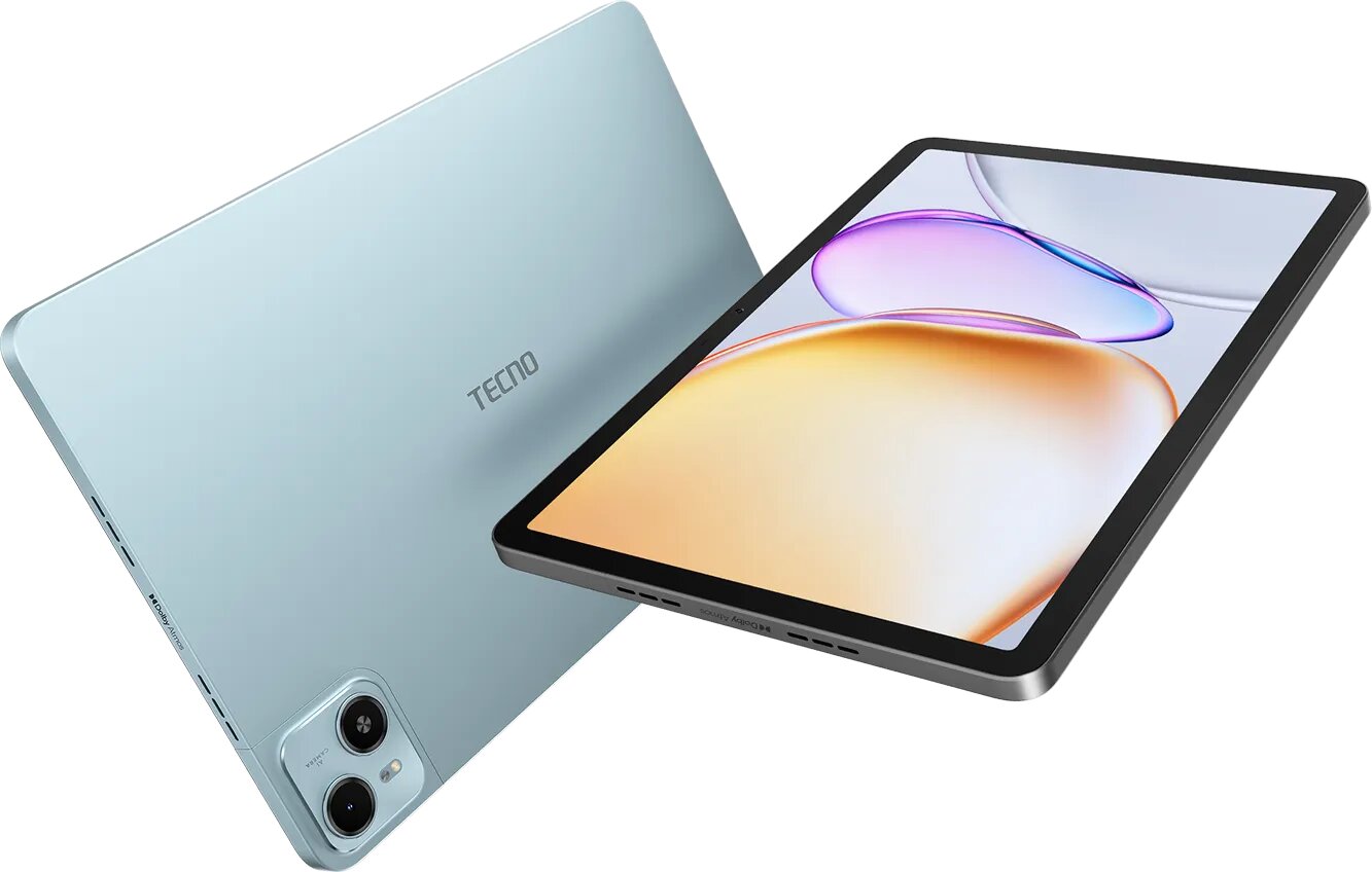 10.95" Планшет Tecno MEGAPAD SE LTE 4/128 ГБ, голубой, 2 SIM-карты, 2025