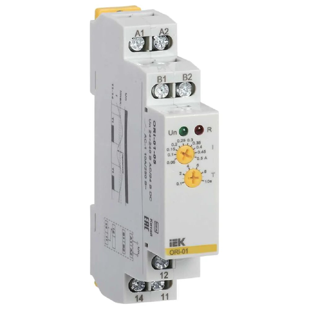 Реле тока IEK ORI 0,05-0,5А. 24-240В AC/24В DC ORI-01-05