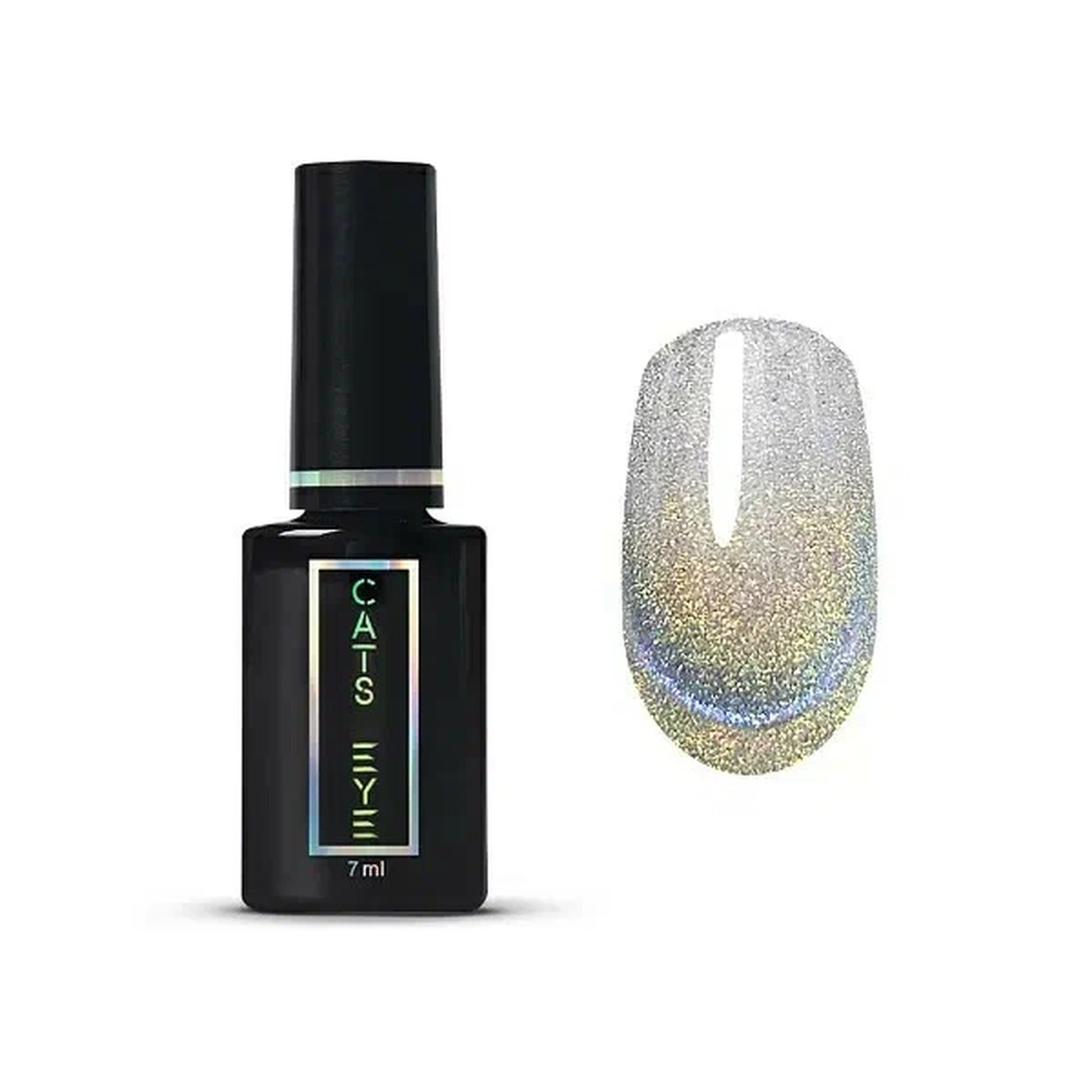 Гель-лак Cat's eye №9801 CRYSTAL RAINBOW 7мл светоотражающий