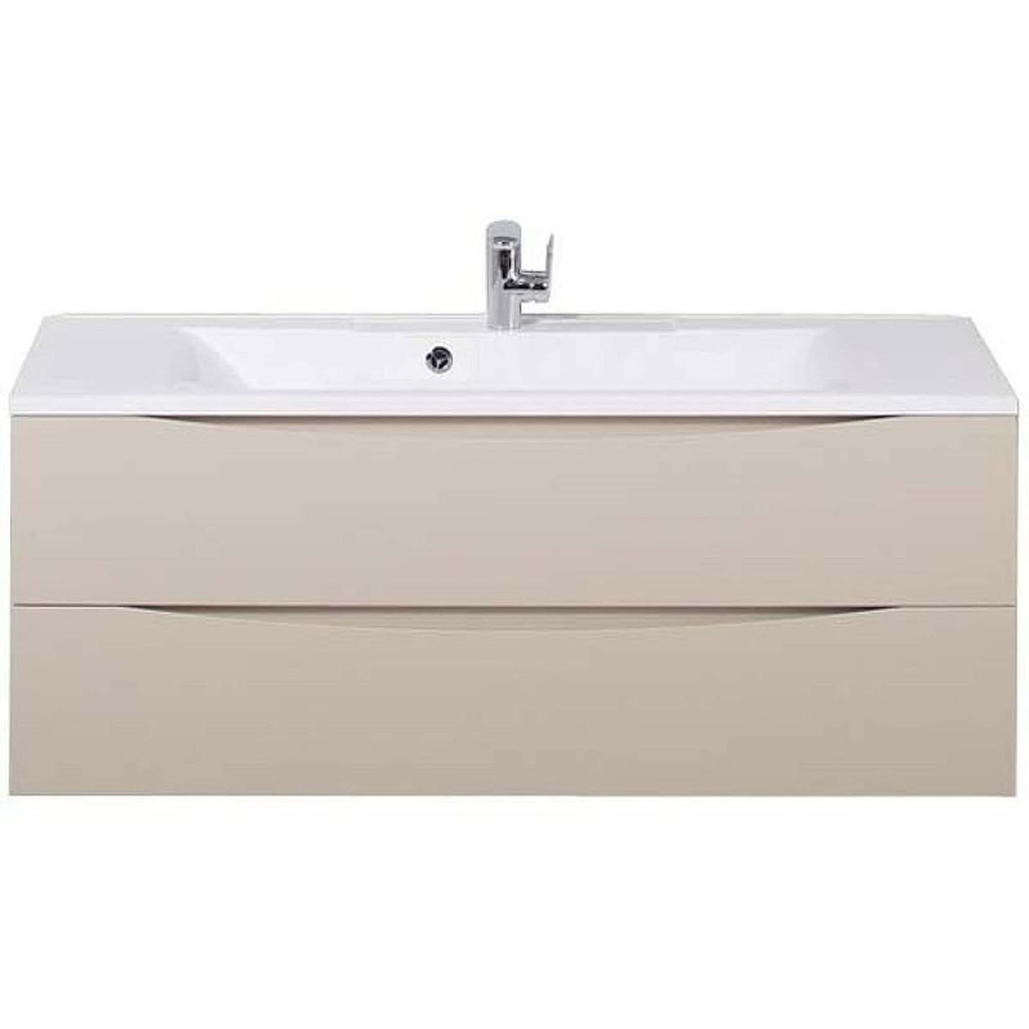 База под раковину подвесная BelBagno (Бельбагно) MARINO с двумя выкатными ящиками Crema Opaco 1200x450x500 MARINO-1200-2C-SO-CO-P