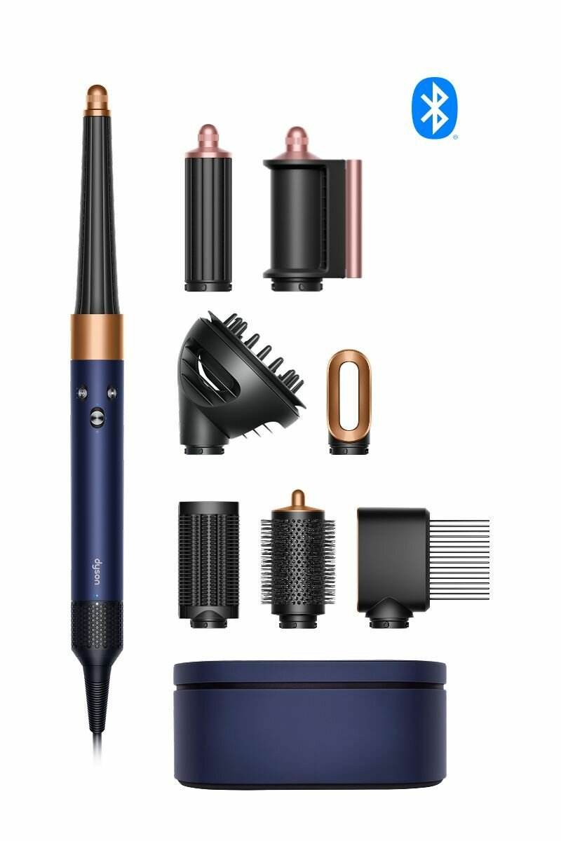 Стайлер многофункциональный Dyson Airwrap i.d. Curly+Coily 6 насадок, цвет Прусский синий/Медь