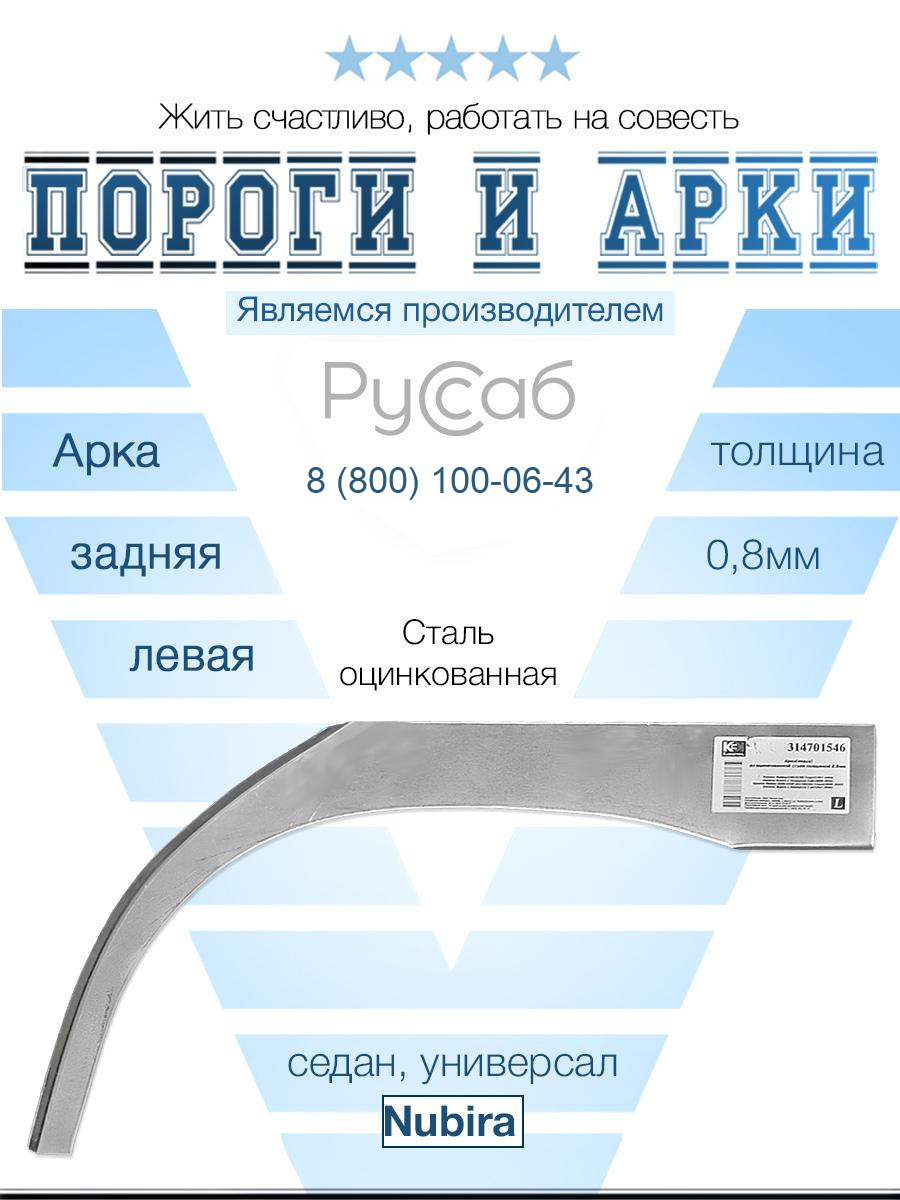 Арка левая для Daewoo Nubira 1997-2002