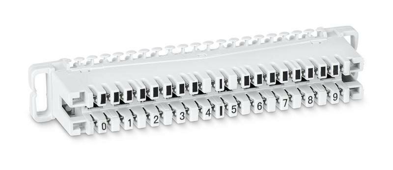 Плинт соединительный CM-10P на 10 пар маркировка 0-9 Cabeus 7016c