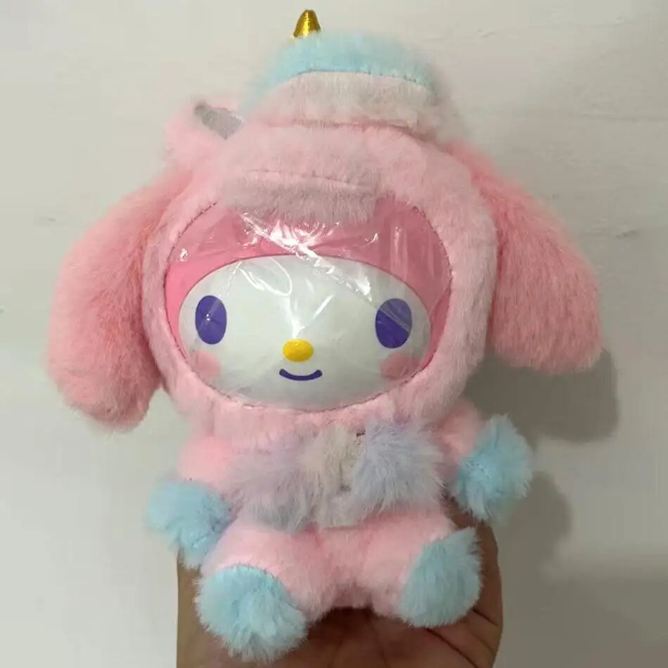 MINISO Новая виниловая плюшевая игрушка Sanrio Dream Unicorn Series 2026 года в закрытой коробке, милый кулон Hello Kitty Kuromi в мультяшном стиле, брелок для сумки девочки, подарочная игрушка,