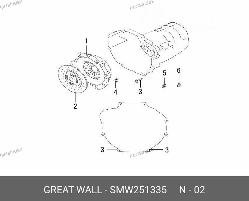 Диск сцепления, GREAT WALL SMW251335