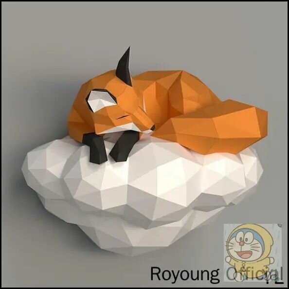Конструктор бумажный, 3D набор для творчества, моделирования полигональной фигуры из картона, развивающий, подарочный / инструменты для сборки в комплекте