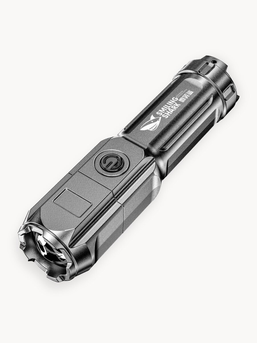 Многофункциональный бытовой фонарь MyPads A225728 с зарядкой usb и встроенным аккумулятором, водонепроницаемый противоударный, дальнобойный