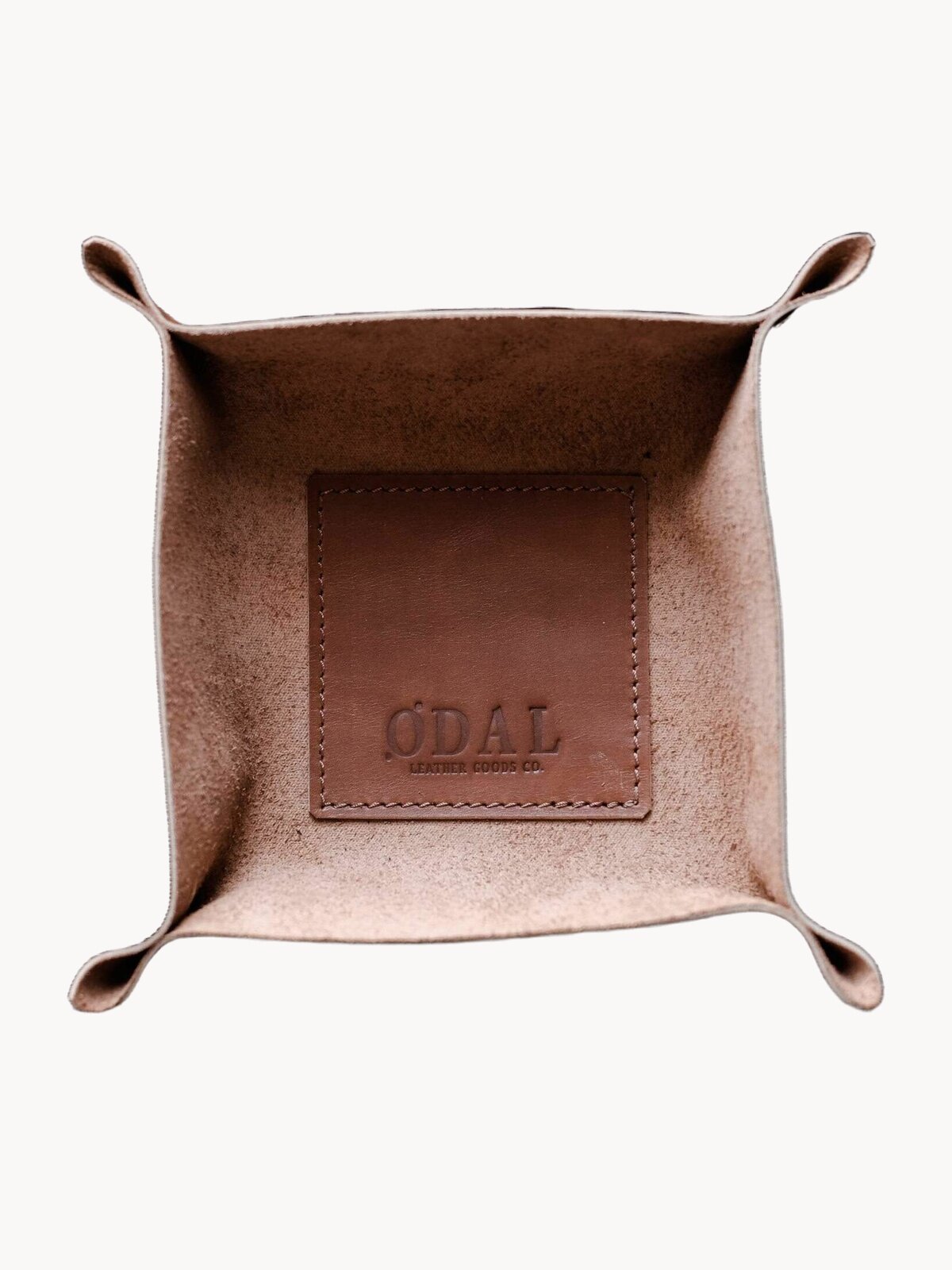 Кожаный органайзер для мелочей из натуральной кожи для мелочи. Dnd дайс трей (dice tray) для бросания кубиков. Цвет коньяк