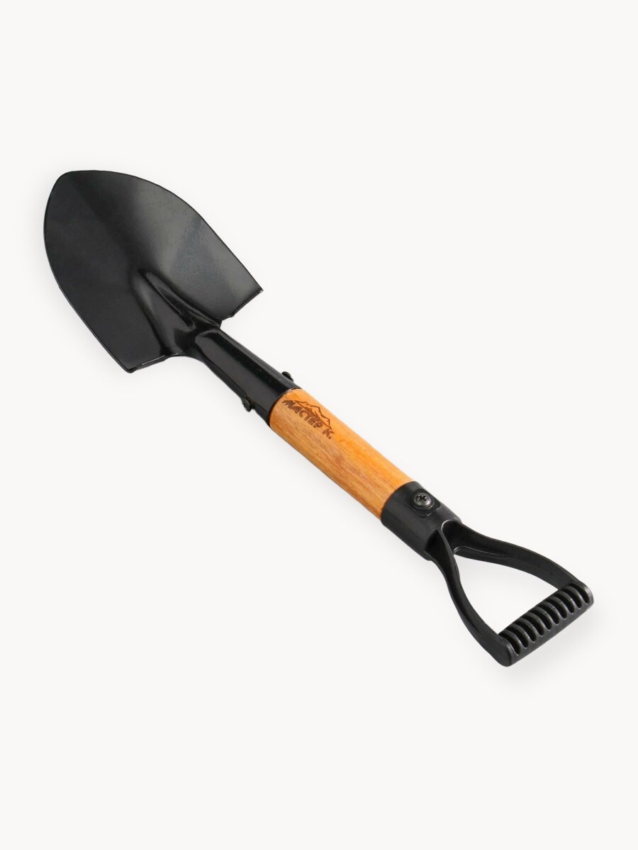 Лопата штыковая "Мастер К" , лопата туристическая, 37см, черная