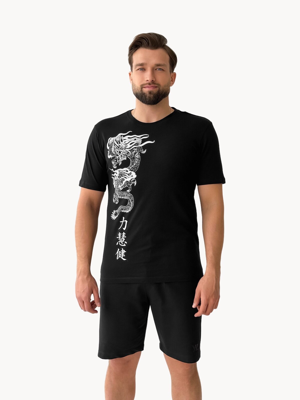 Футболка черный Дракон