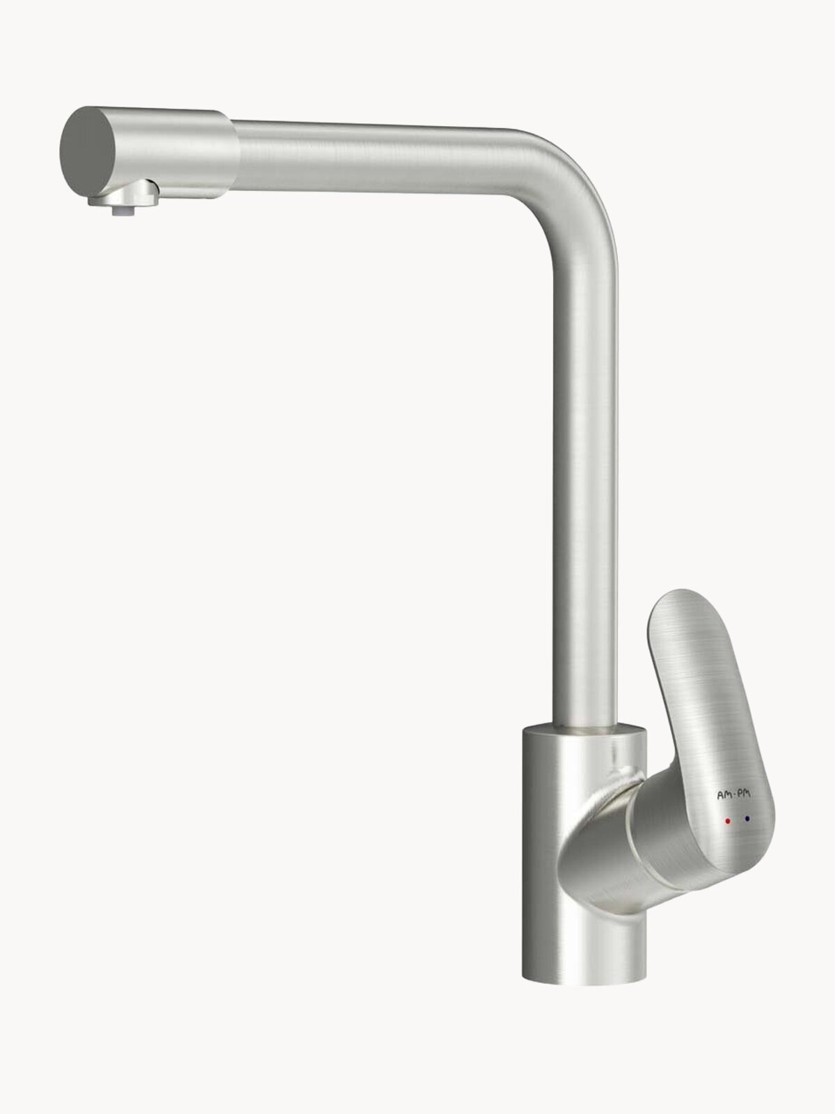 Смеситель для кухни (мойки) AM.PM Like с каналом для питьевой воды, L-излив, сатин