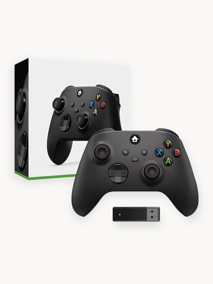 Геймпад XSeries беспроводной с адаптером 2.4G черный / Контроллер для ПК/PC / Джойстик для ПК/PC