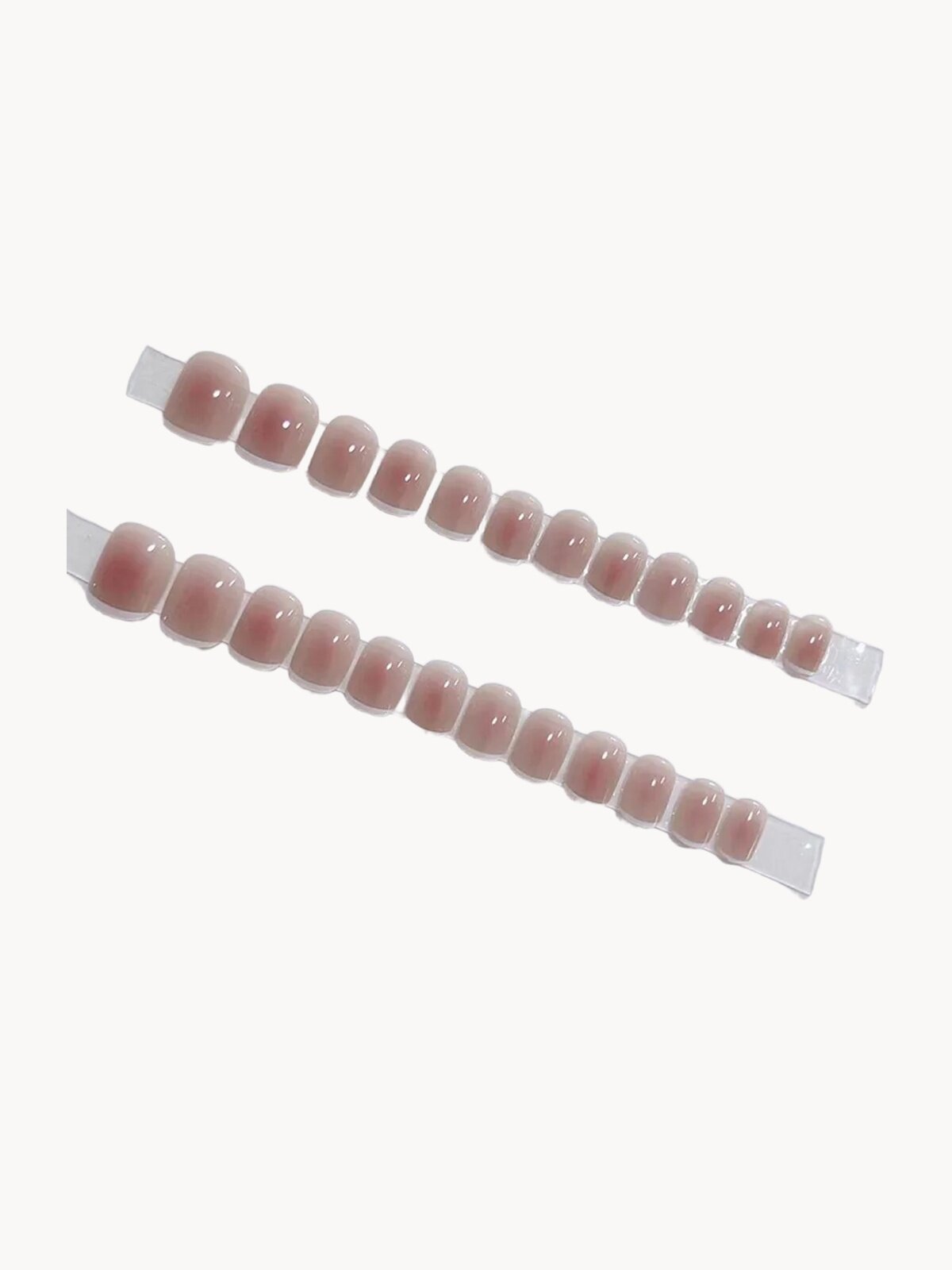 Набор накладных ногтей Revolline, акварельный френч, розовые, 24шт.