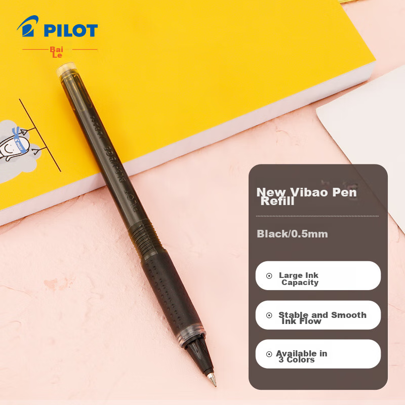PILOT Retractable Gel Pen Refill, Signature Pen Ink Refill, Large Capacity (Compatible with BLN-VBG5) BLS-VBG5 0.5mm Black Single Pack