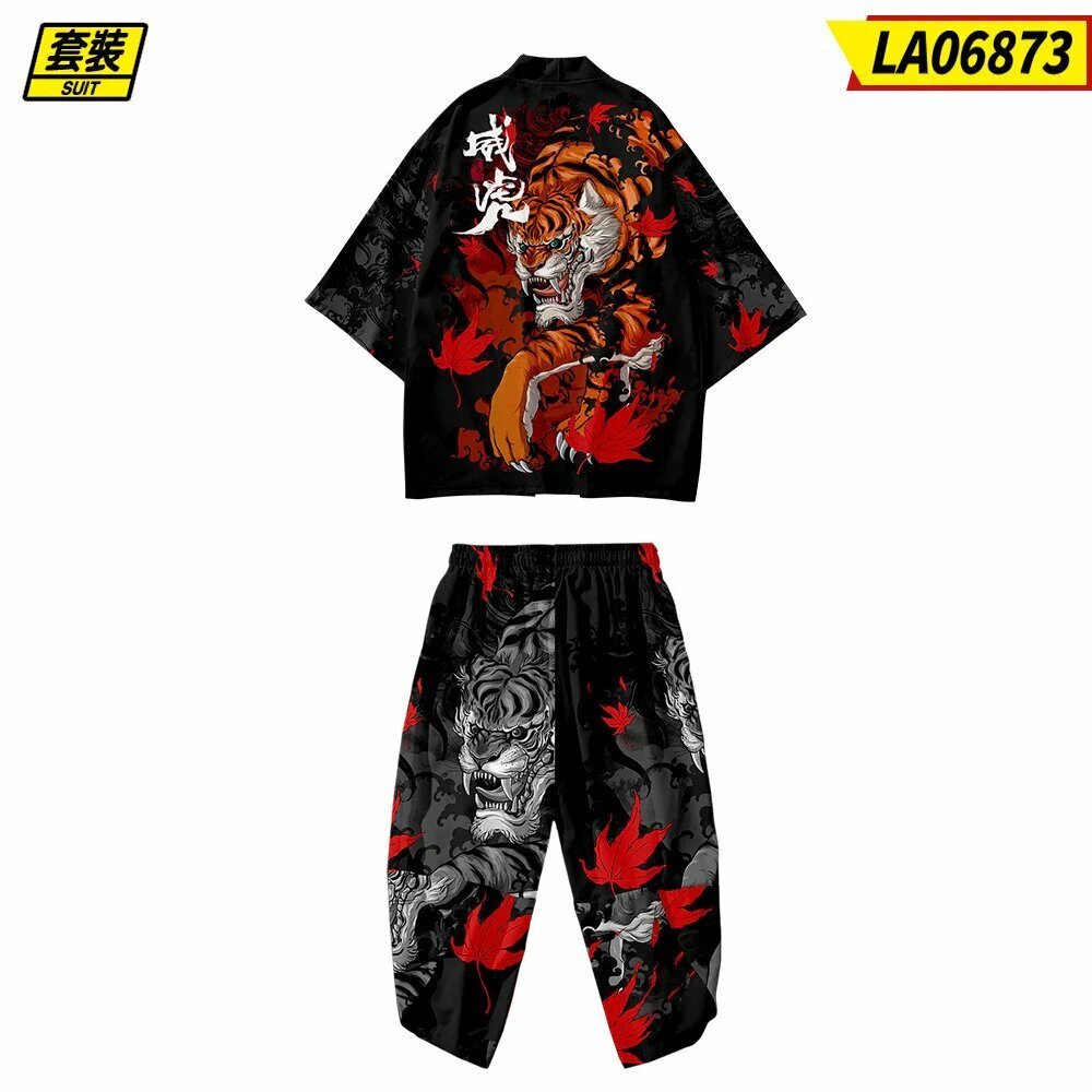 Мужской ретро юката NIUNIUSHOW из вискозы и полиэстера 5XL, suit 9